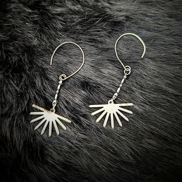 BEAM Earrings / Silver – DARKSTAR MACHINATIONS