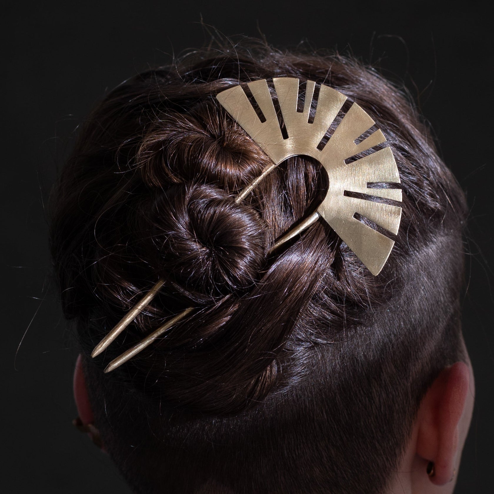 REY Hair Stick / Brass – DARKSTAR MACHINATIONS